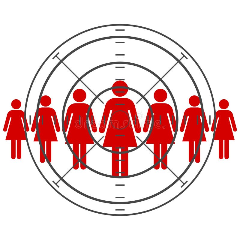 Women are Standing, Targeted Consumer Stock Vector - Illustration of ...