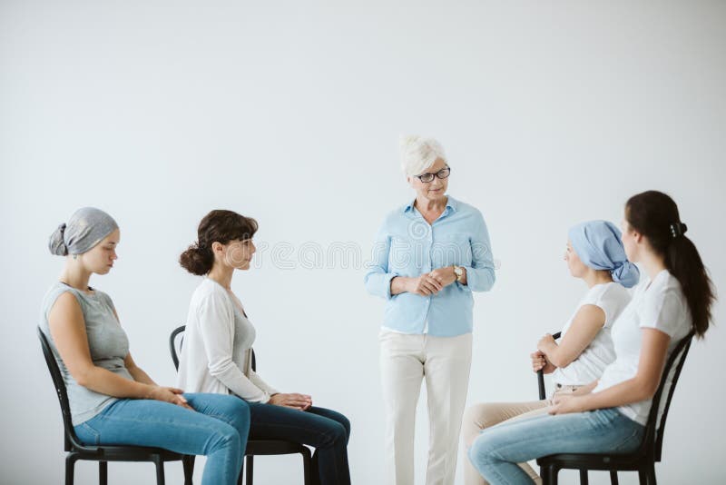 Women in support group stock photo. Image of disorder - 175962512