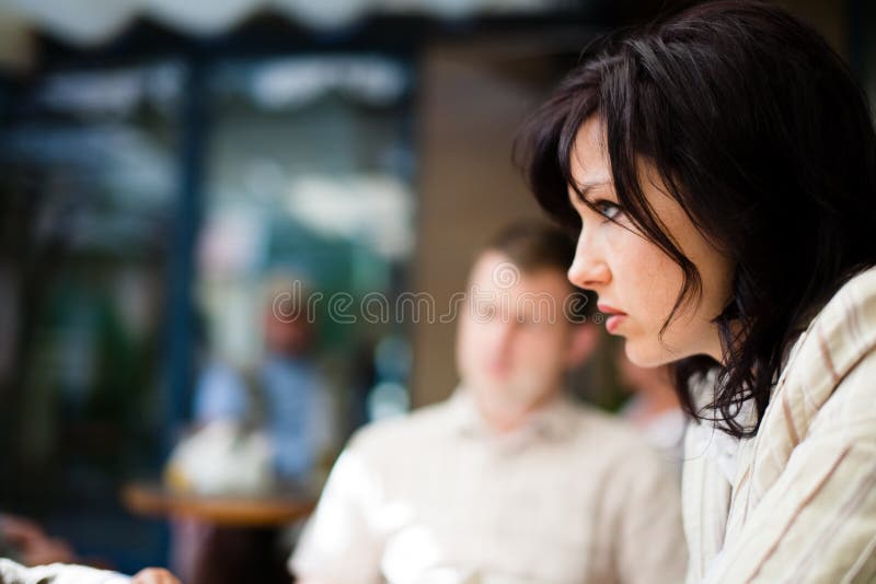 Women with suspicious look stock image. Image of caucasian - 10742549