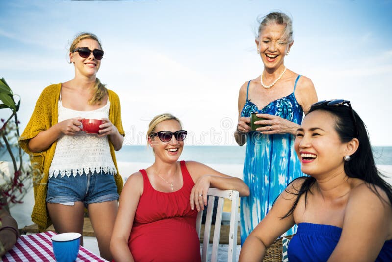 Women Talking Discussion Outdoors Concept Stock Image - Image of ...