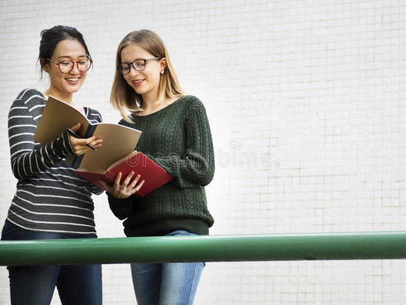 Women Talking Friendship Studying Brainstorming Concept Stock Photo ...