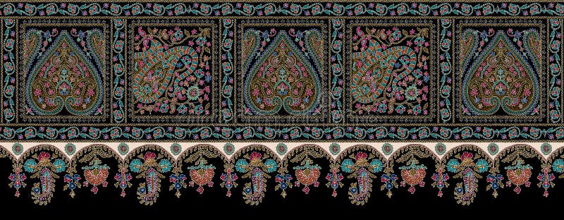 Women Textile Pattern Design Colour Combination Stock Photo - Image of ...