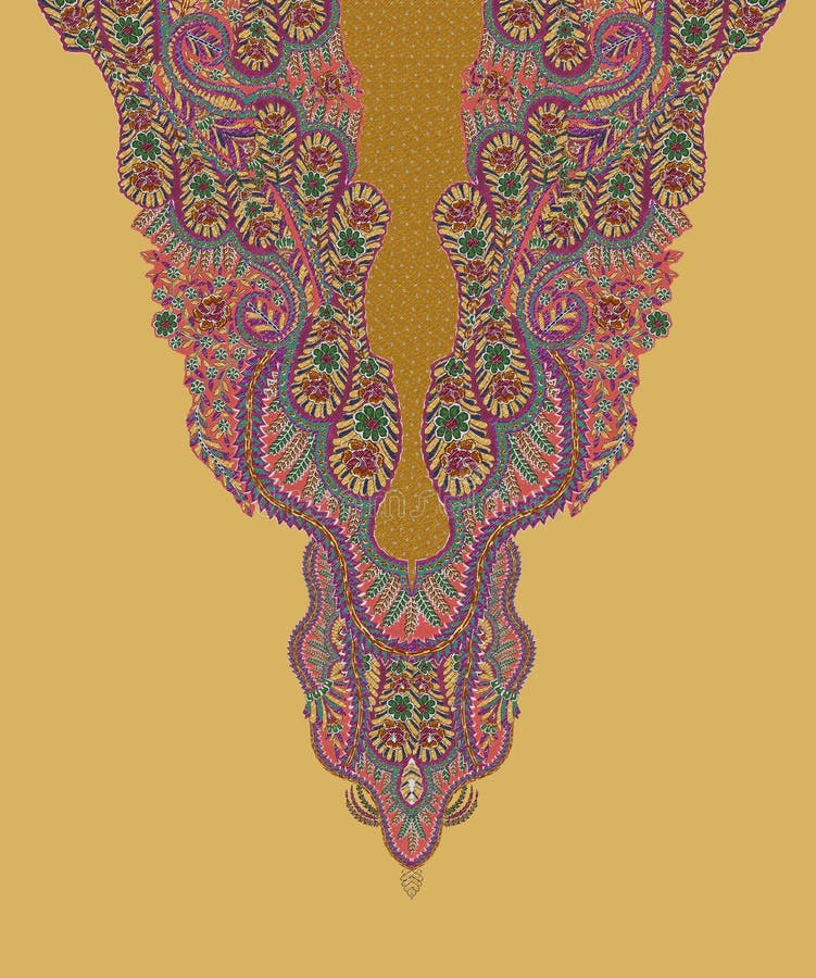 Women Textile Pattern Design Linen Stock Illustration - Illustration of ...