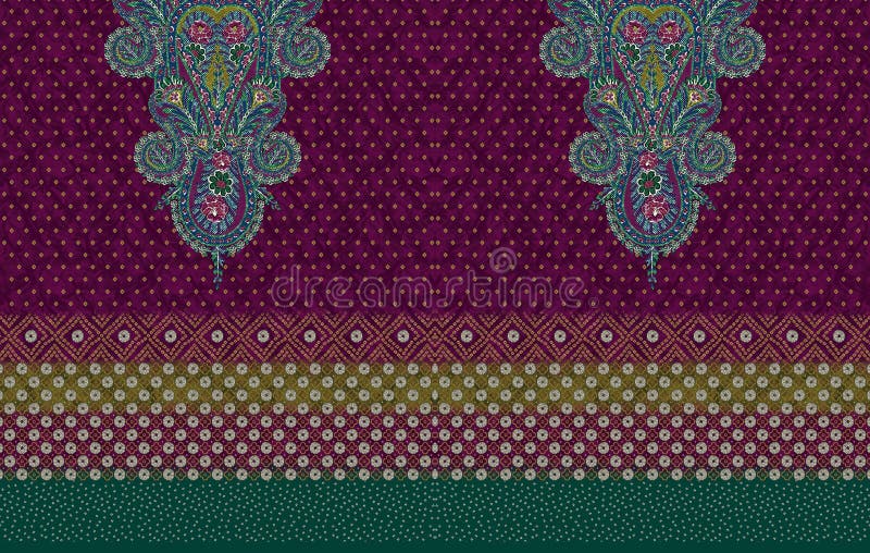 Women Textile Pattern Design Linen Stock Illustration - Illustration of ...