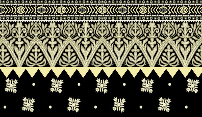 Women Textile Repeat Design Colour Combination Stock Illustration ...