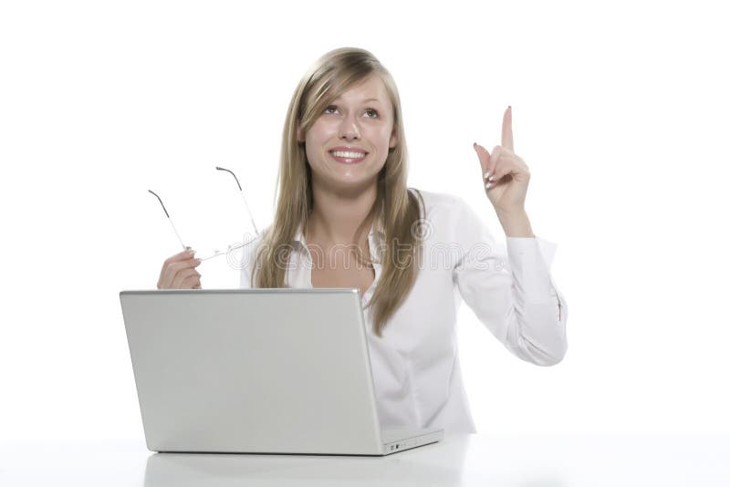 Business Women with Computer Stock Photo - Image of lifestyle, female ...