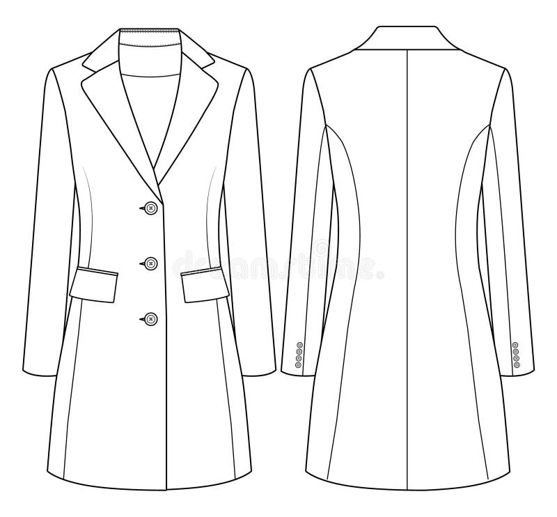 Formal Outerwear Design Stock Illustrations – 633 Formal Outerwear ...