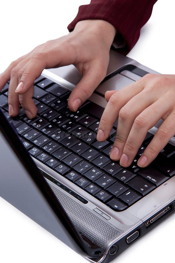 Women typing on keyboard stock image. Image of office - 19290563