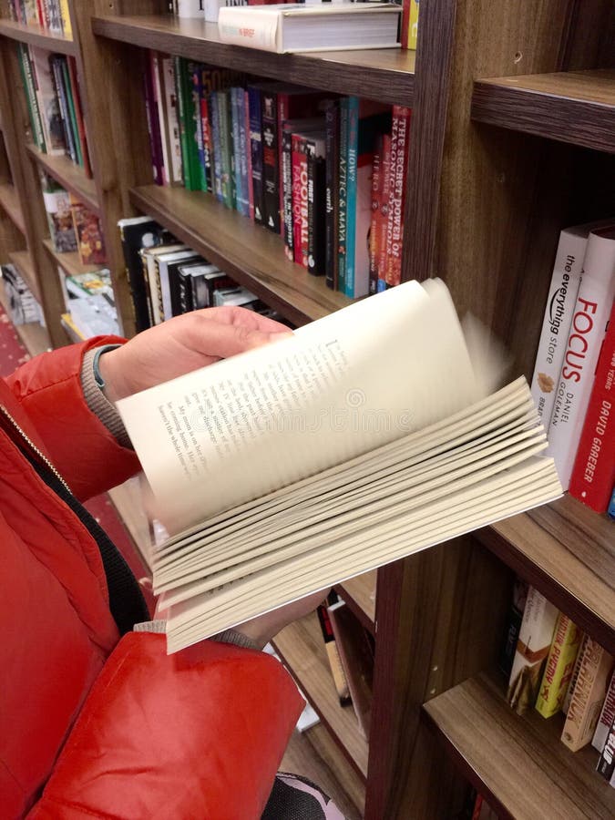 Women with Unfold Book in a Bookstore Editorial Stock Photo - Image of ...