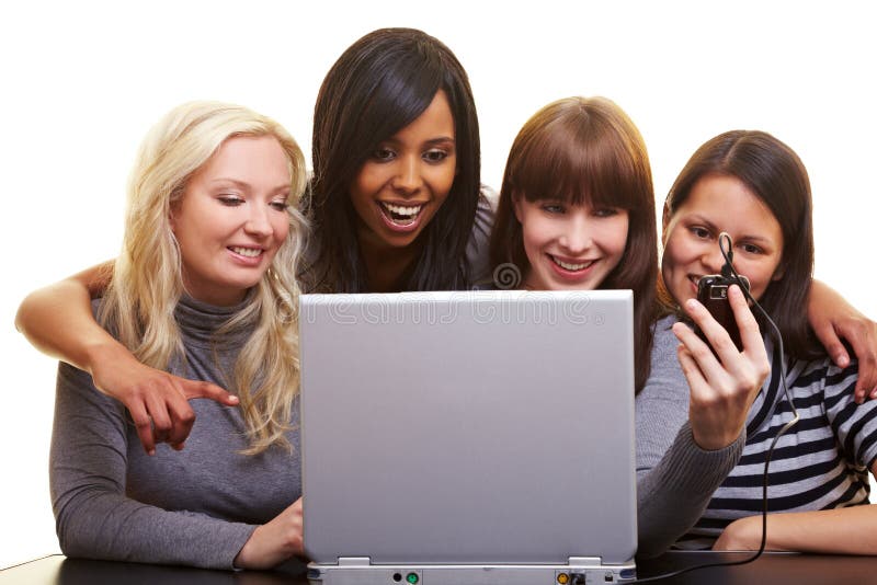 Four smiling young women stock photo. Image of interracial - 14862106 Four smiling young women stock photo. Image of interracial - 14862106