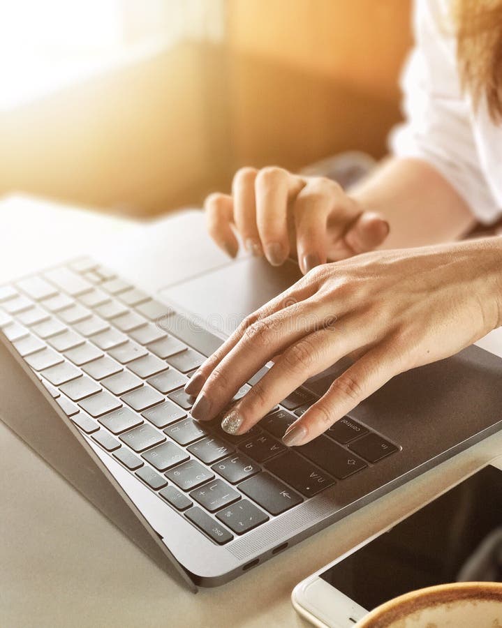 Women Using Notebook Laptop Technology Stock Photo - Image of ...