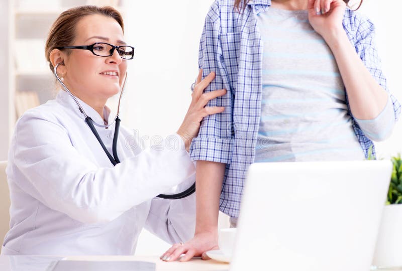 Woman Visiting Doctor for Regular Check-up Stock Image - Image of ...