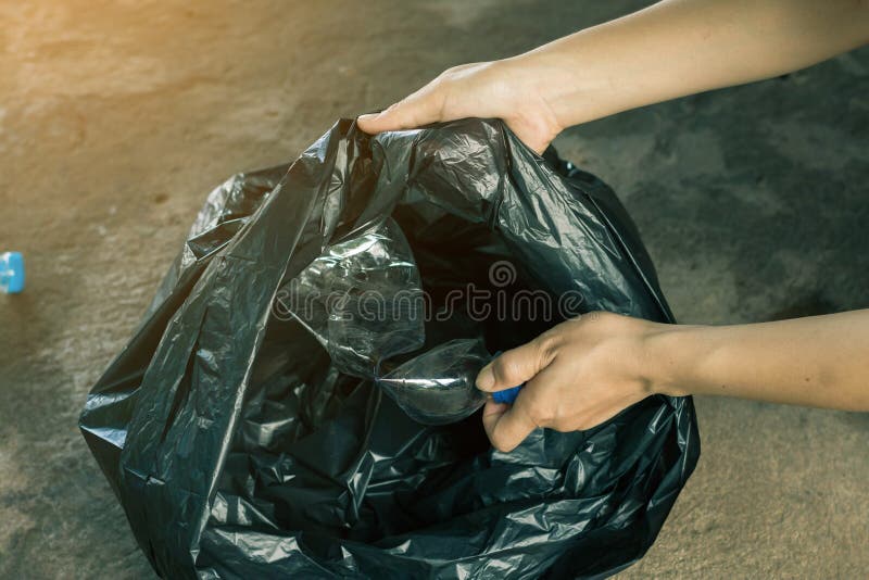 Women Volunteer Help Garbage Collection Charity. Stock Photo - Image of ...