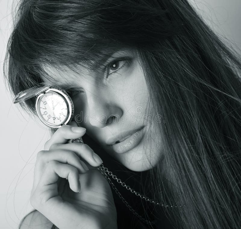Women with watch stock image. Image of portrait, consultant - 9855777