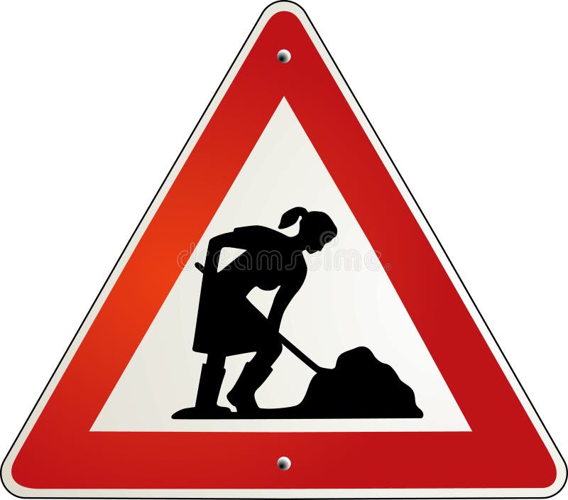 Women work stock vector. Image of work, road, sign, professional - 10644745