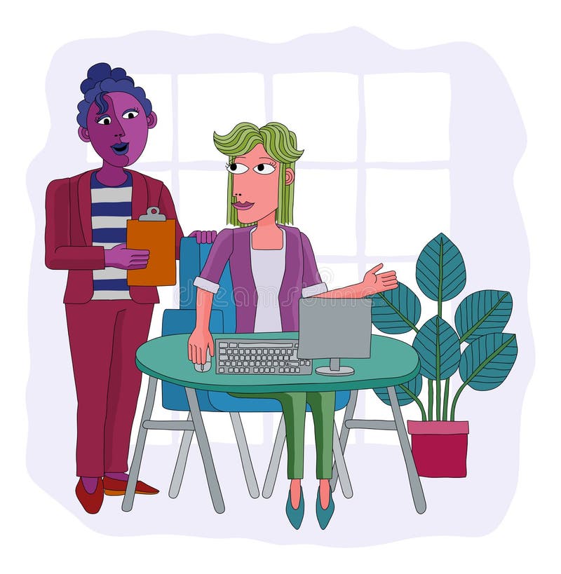 Women Inspection Cartoon Stock Illustrations – 110 Women Inspection ...