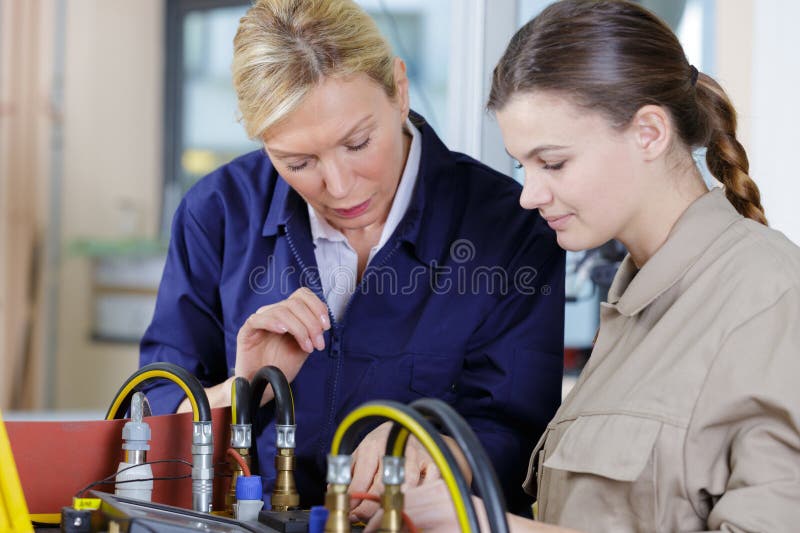 Women Working on Electronic Factory Stock Photo - Image of manual ...