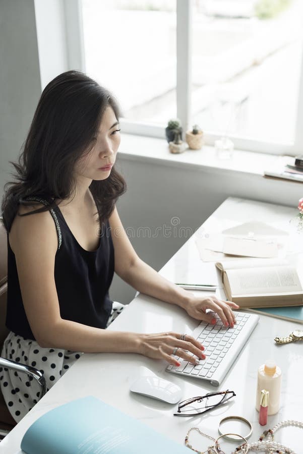 Women Working Networking Casual Information Concept Stock Image - Image ...