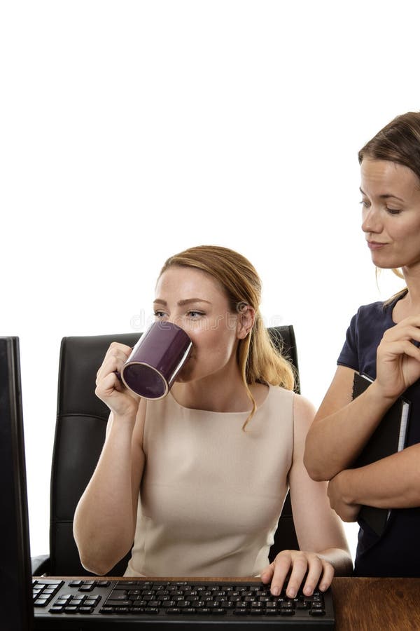 Women working together stock image. Image of happy, business - 58868649