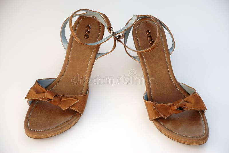 Womens Brown Summer Sandals Stock Image - Image of sandal, brown: 3813759