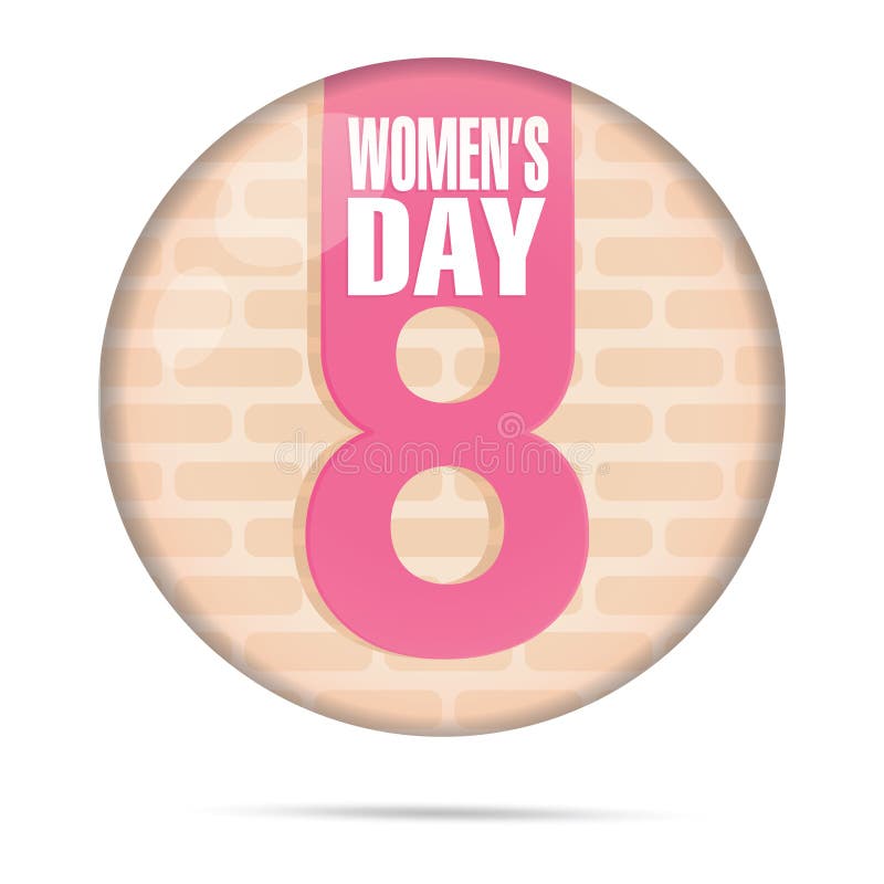 Womens day button stock vector. Illustration of eight - 172960735