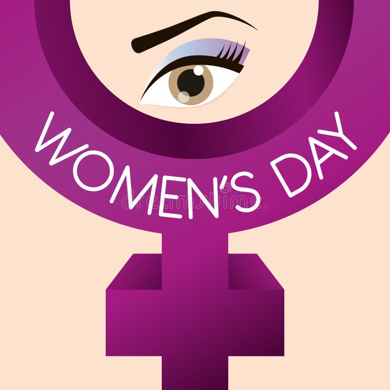Womens day gender symbol stock illustration. Illustration of ...