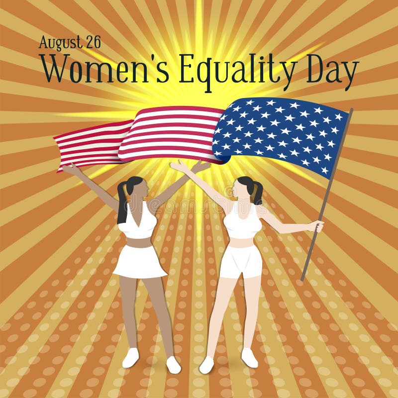 August 26 Womens Equality Day Stock Vector Illustration Of Power