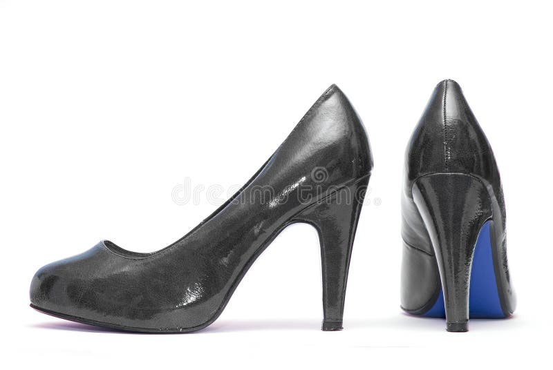 Womens High Heels on White Background Stock Photo - Image of high ...