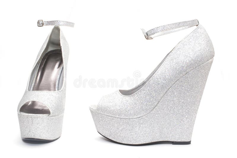 Womens High Heels on White Background Stock Photo - Image of high ...