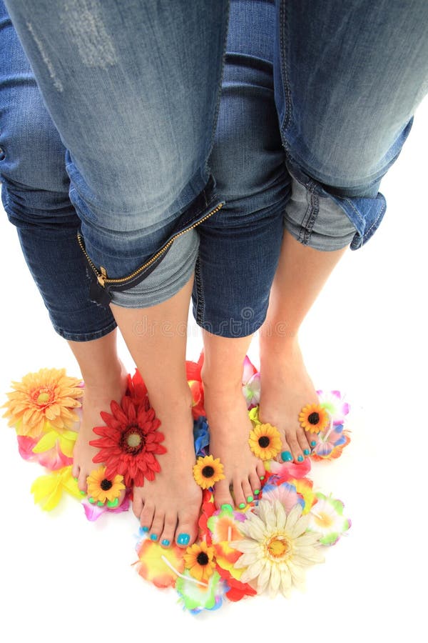 Womens Legs with Nice Nails (pedicure) Stock Photo - Image of isolated ...