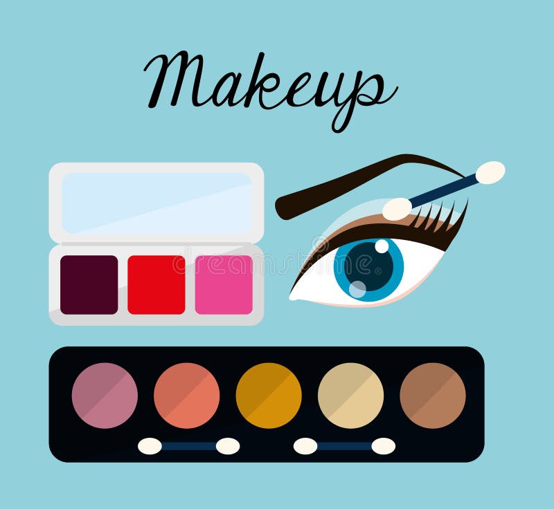 Womens Make Up and Cosmetics Stock Vector - Illustration of cosmetics ...