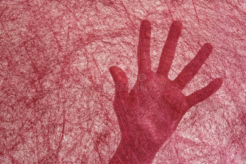 Womens Palm for a Thin Maroon Felt Fabric. Search Using Perception ...