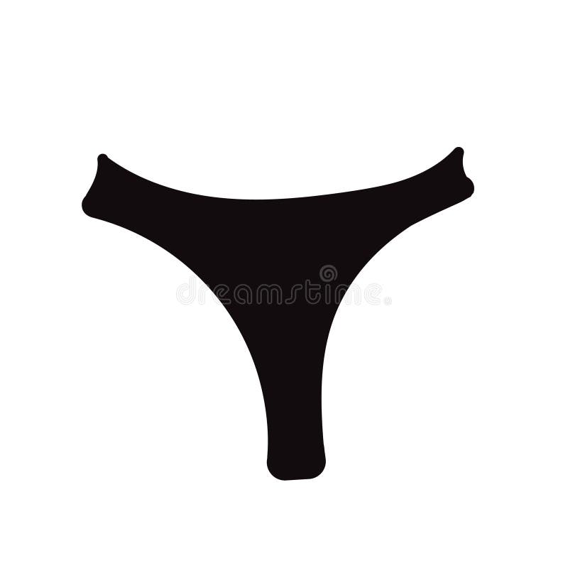Womens Panties On A White Background Vector Icon Of Panties Stock