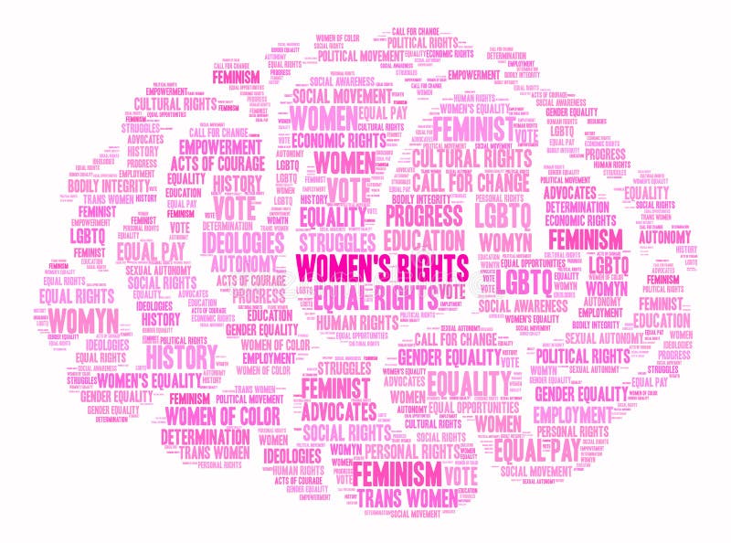 Womens Rights Word Cloud stock vector. Illustration of bodily - 99391284