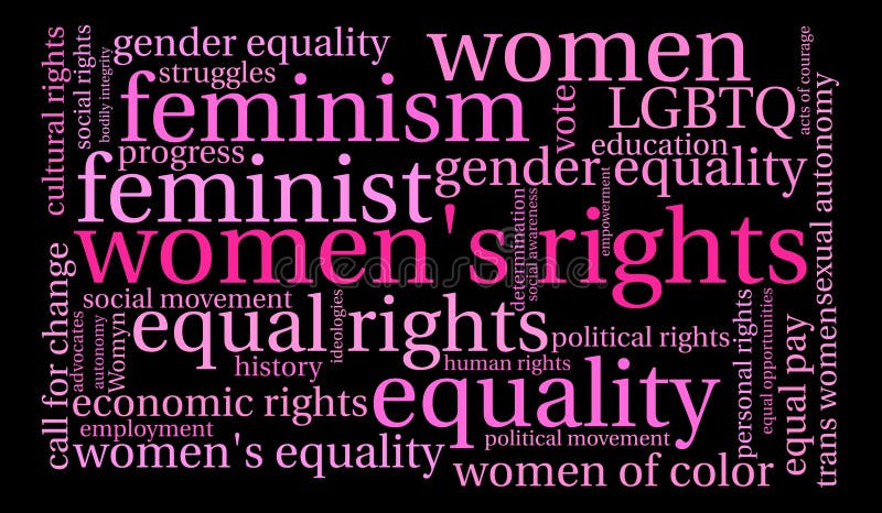 Womens Rights Word Cloud stock vector. Illustration of progress - 99075261