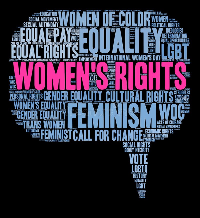 Womens Rights Word Cloud stock vector. Illustration of equal - 99181701