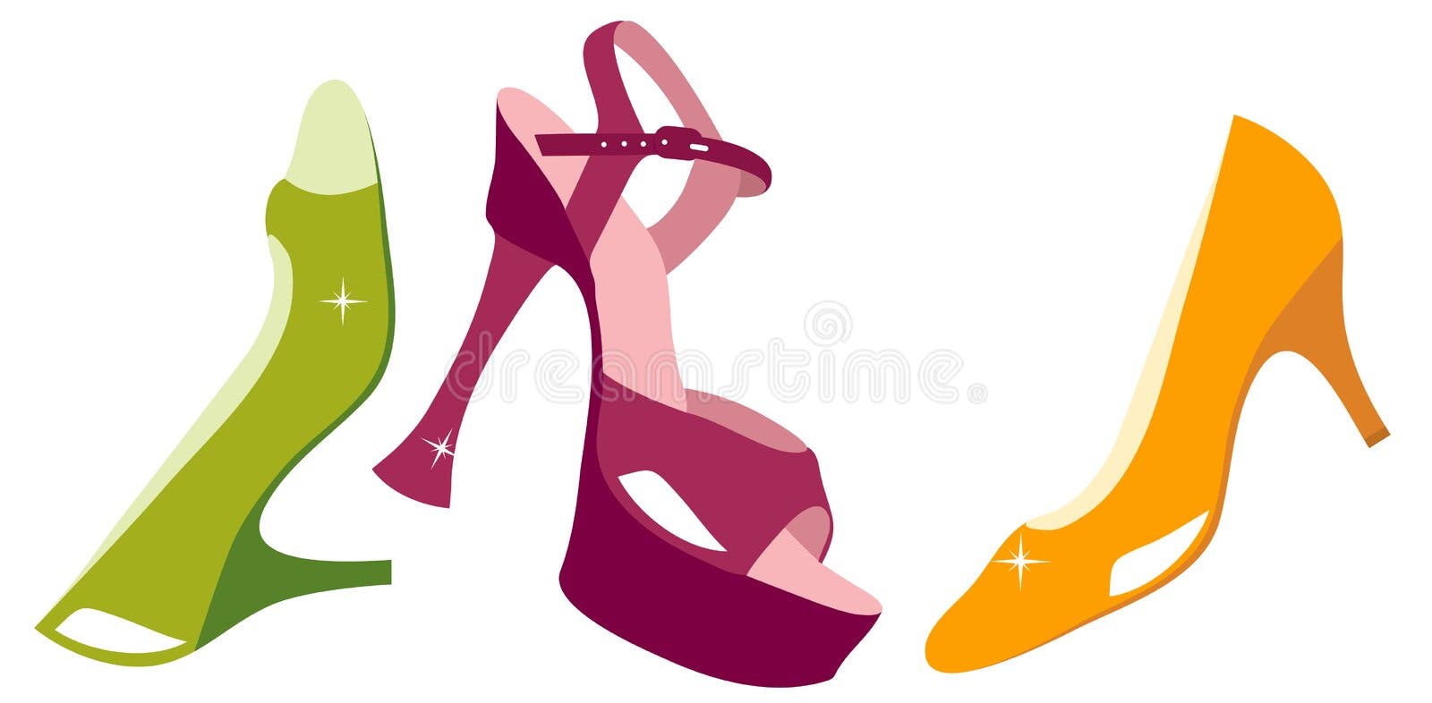 Womens Sandals Stock Illustrations – 1,559 Womens Sandals Stock ...