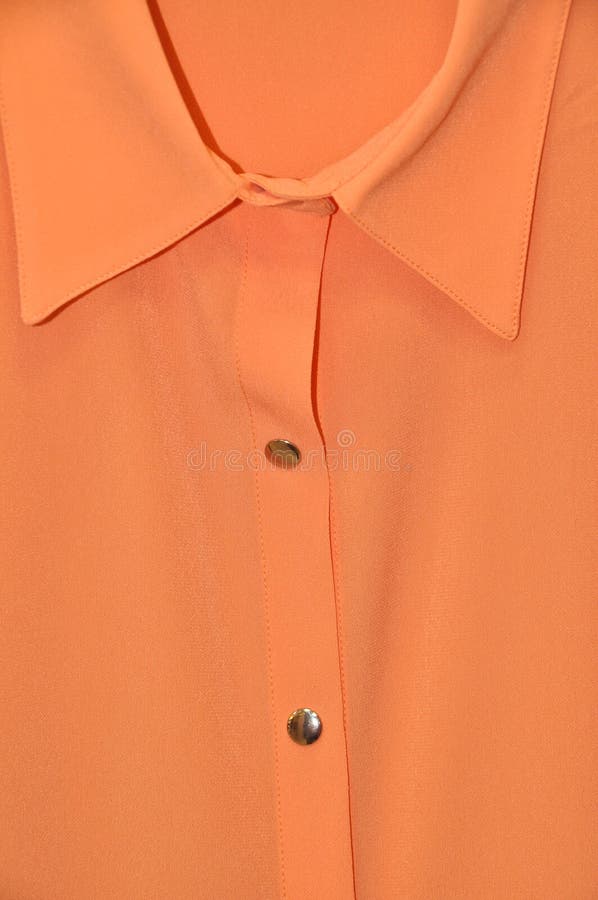 Womens Shirt Collar and Buttons Stock Photo - Image of casual, beauty ...