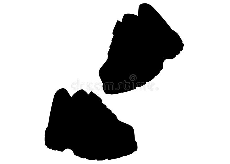 Womens Sneakers on the Platform Stock Vector - Illustration of footwear ...