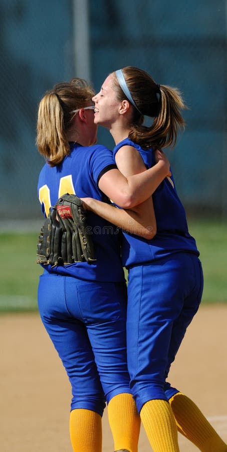 Girls Softball - Fielding in the Outfield Editorial Photo - Image of ...