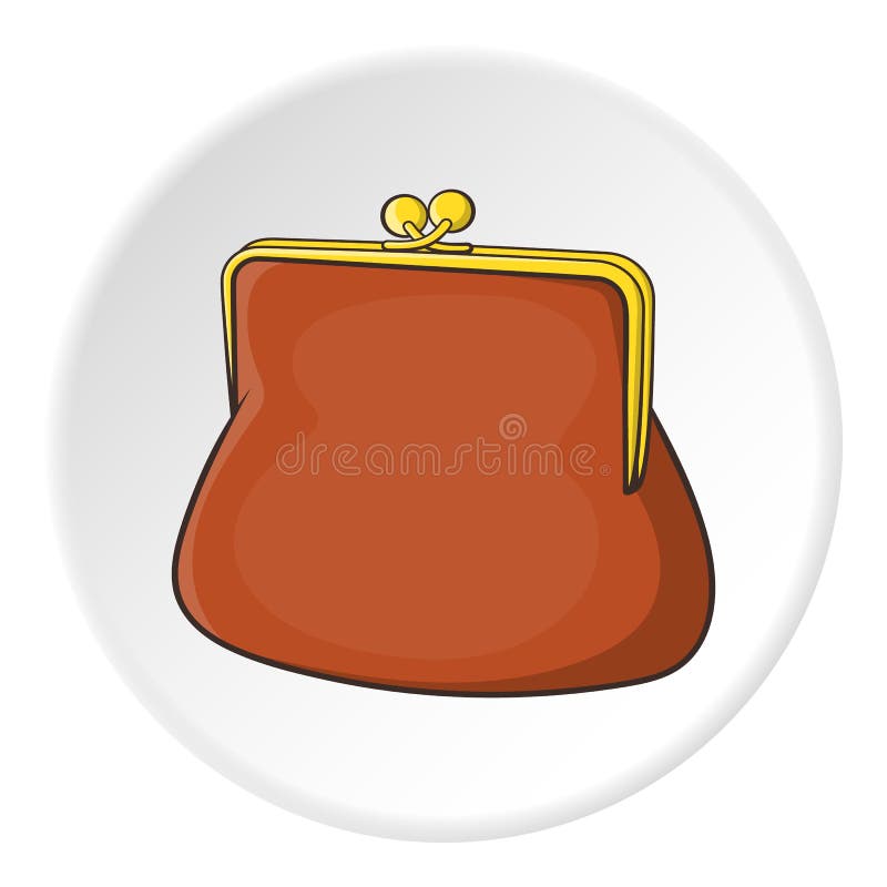 Womens Wallet Icon, Cartoon Style Stock Vector - Illustration of icon ...