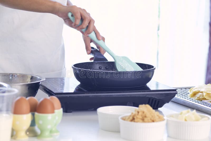 Womon are Making in the Kitchen Stock Image - Image of diet, girl ...