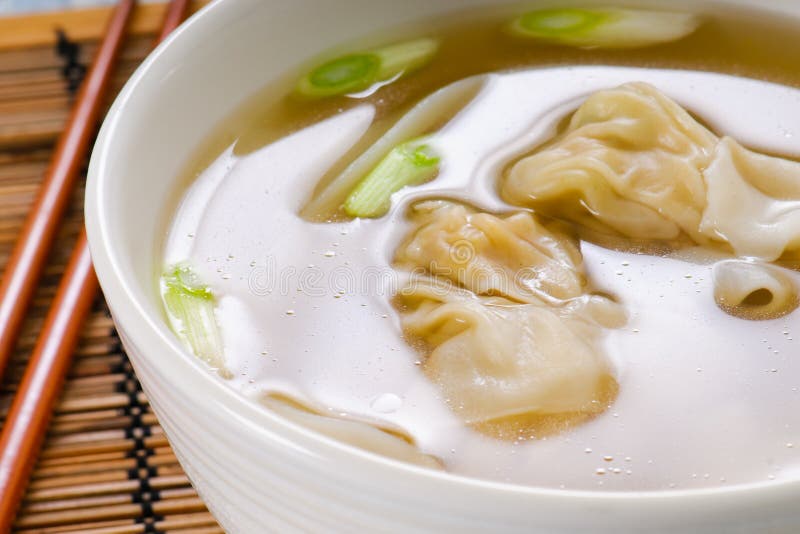 Won Ton Soup stock photo. Image of dinner, starter, restaurant - 48544630