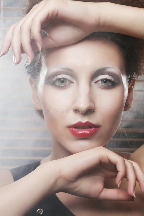 Wonan in soft light stock photo. Image of drapes, dream - 37522218