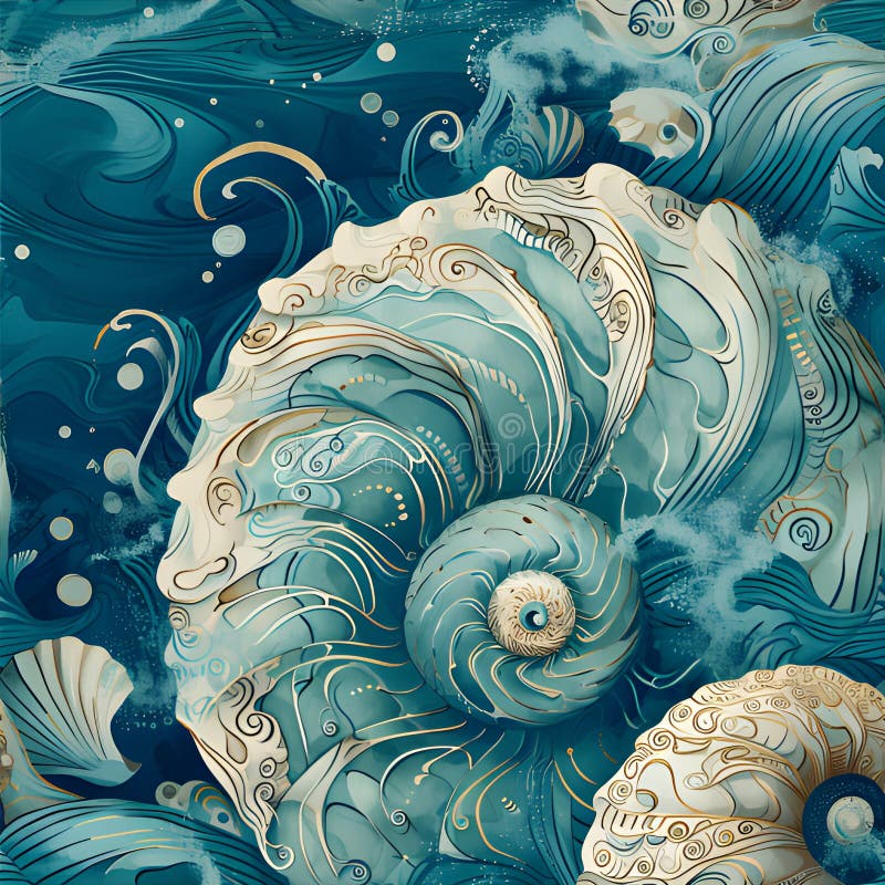 Wonder that Arises when Contemplating the Secrets of the Ocean. AI ...