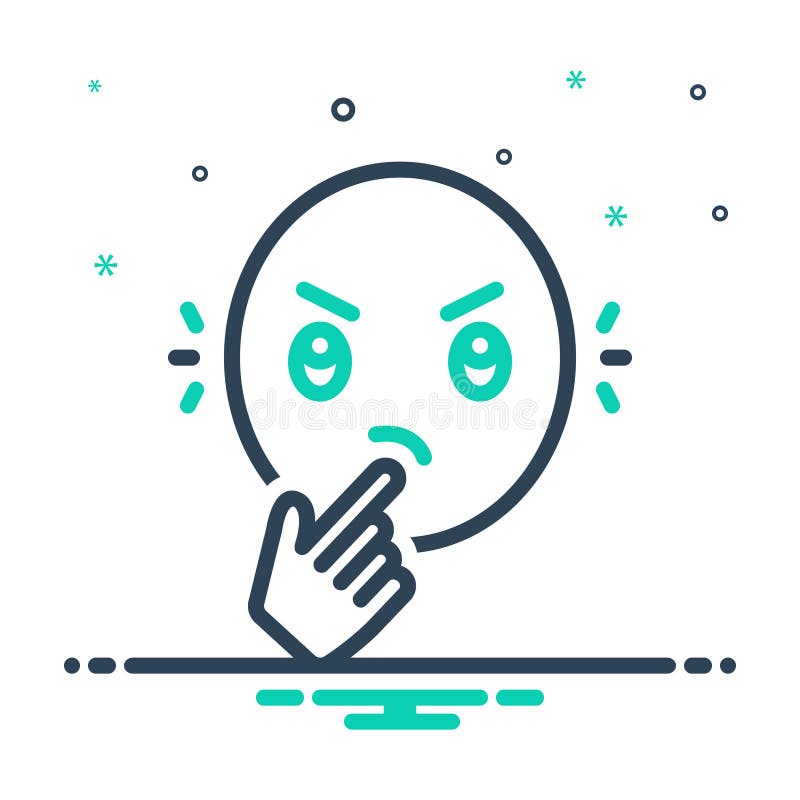 Mix Icon for Wonder, Think and Guess Stock Vector - Illustration of ...