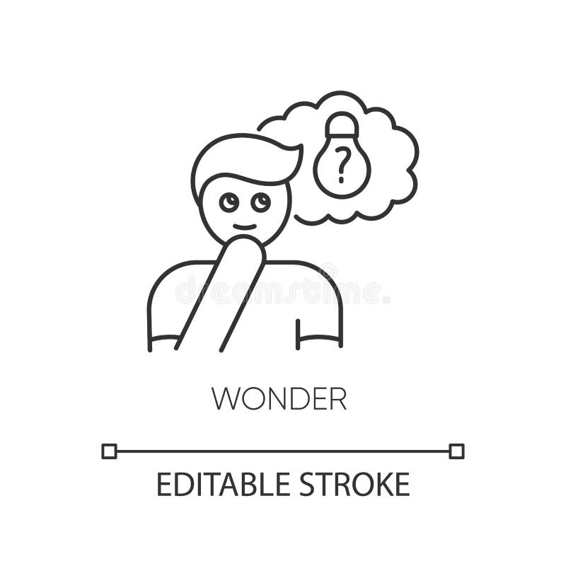 Wonder icon stock vector. Illustration of design, isolated - 182476424