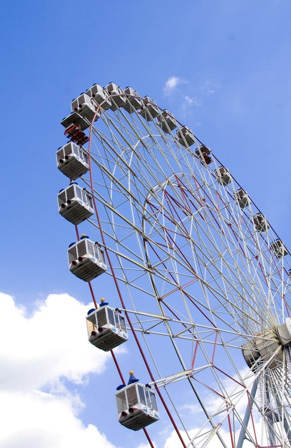 Wonder wheel stock image. Image of summer, wheel, blue - 5443225