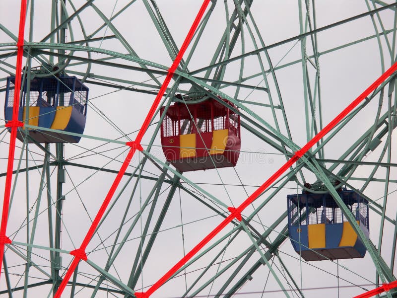 Wonder Wheel in the Coney Island Stock Image - Image of boardwalk, fair ...