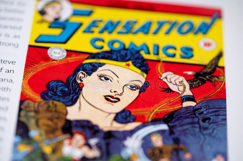 Wonder Woman from a Comic Book. Editorial Photo - Image of dialogue ...